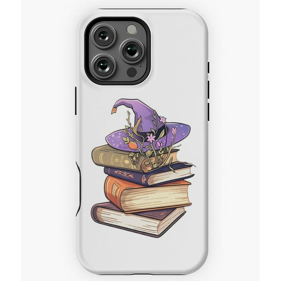 Cute Kawaii Witchy Book Stack Spells Phone Case for iPhone 16 15 14 13 12 11 Pro Max - Walmart.com