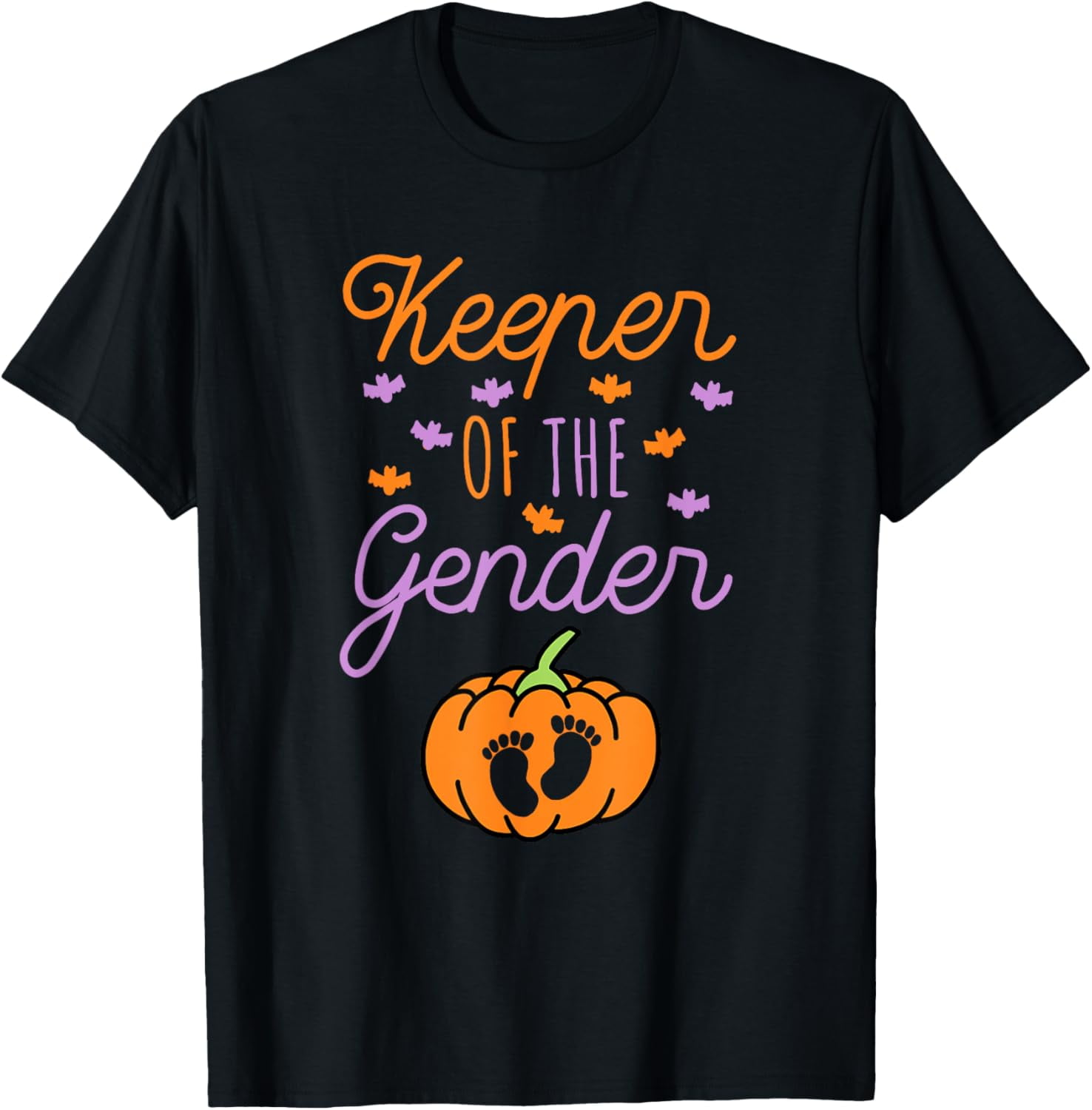 Cute Keeper Of Gender Fall Gender Reveal For Halloween Funny Creative ...