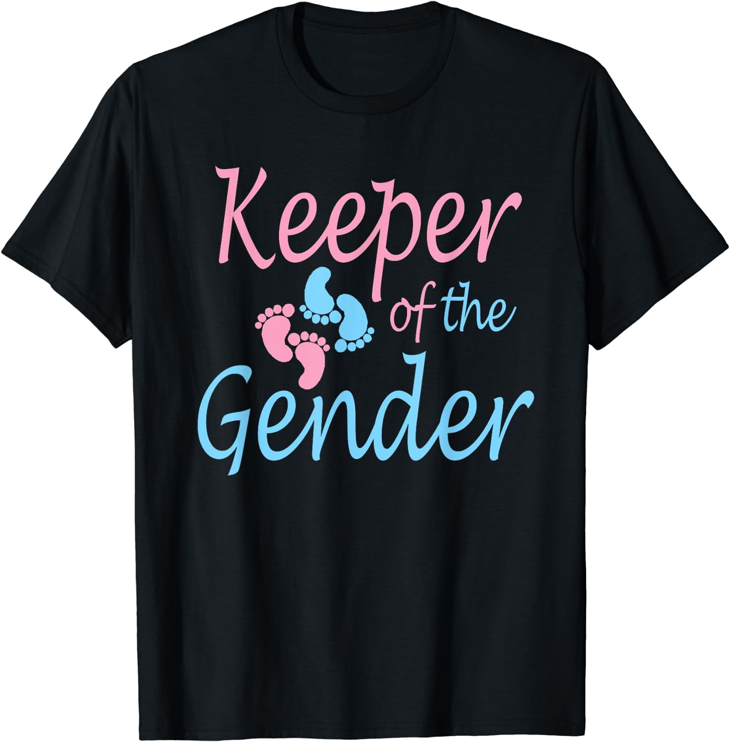 Cute Keeper of Gender design - baby reveal party gift idea T-Shirt ...