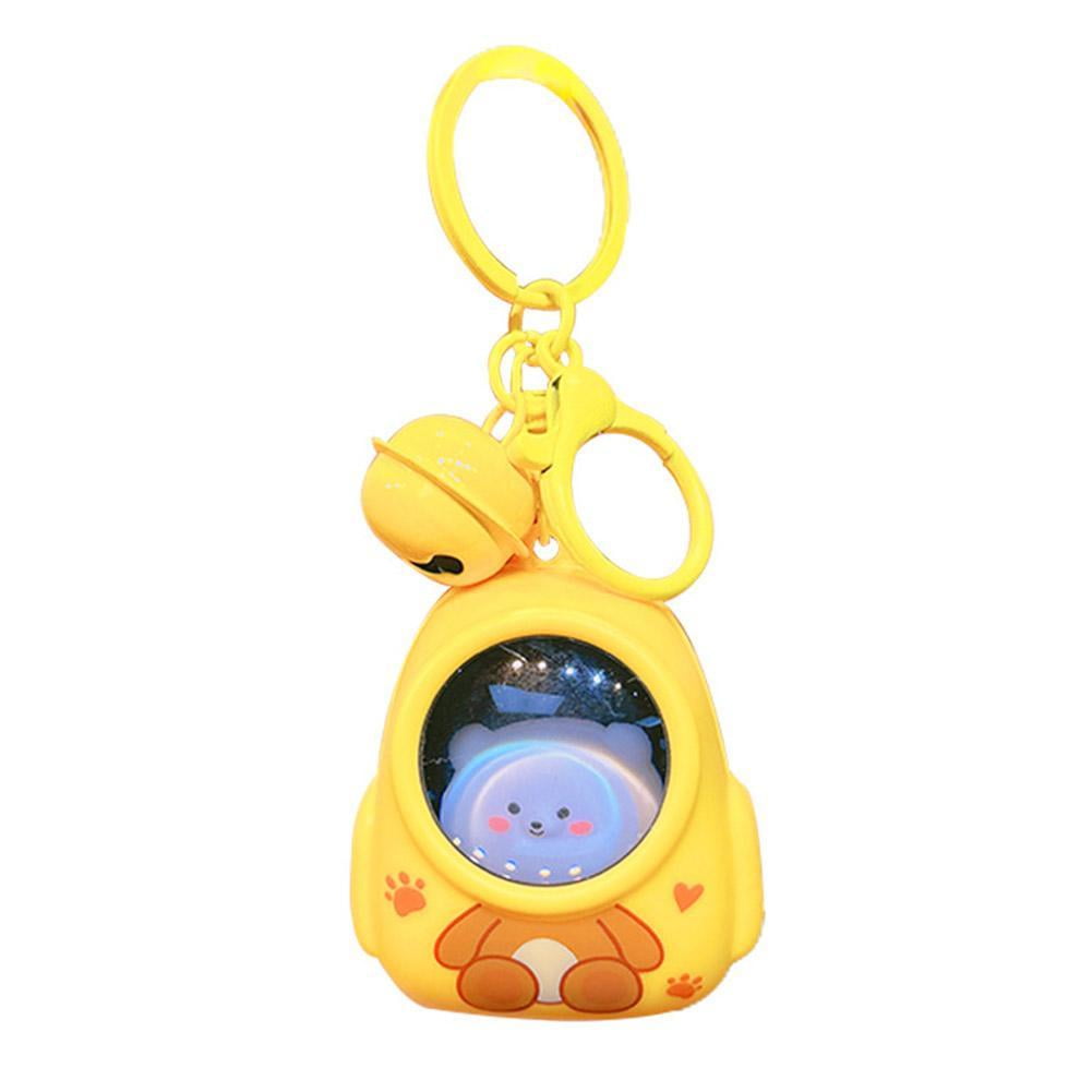 Yellow Night Light Keychain Pendant Bear Schoolbag Student Hot Pendant ...
