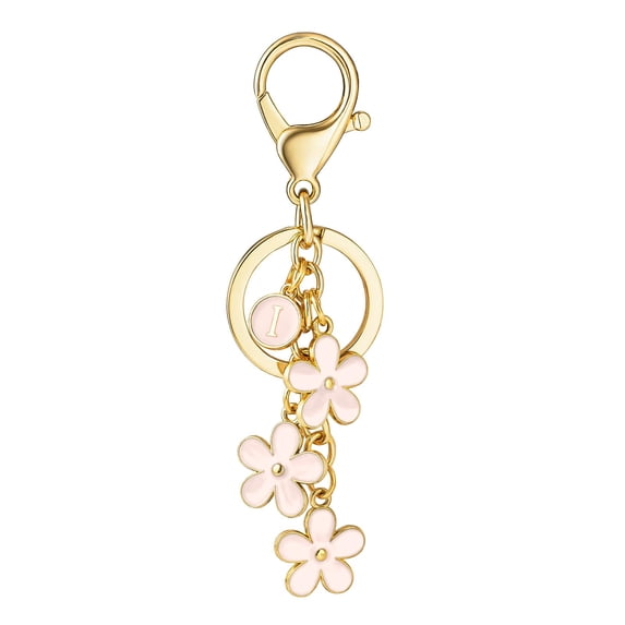 Cute Keychain Initial Keychain Key Chain A Girls Women Key Chain Purse ...