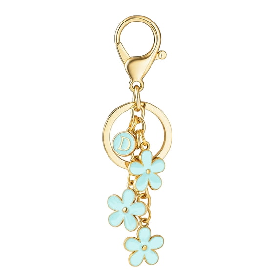 Cute Keychain Initial Keychain Key Chain A Girls Women Key Chain Purse ...