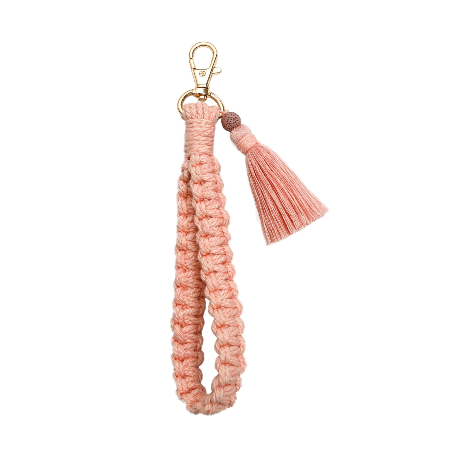 Cute Keychain Weaving Wristlet Key Chain Decorative Key Wristlet ...