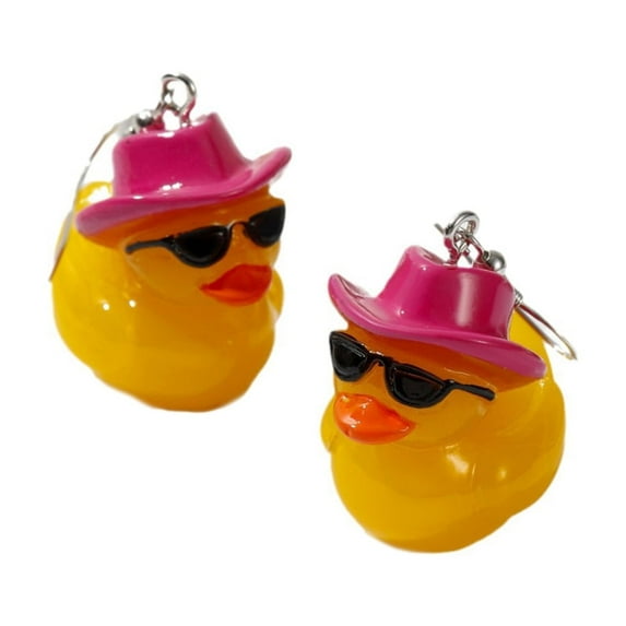 Cute Keychain with Hat Handmade Yellow Pendant Keychain/Earrings Eye ...