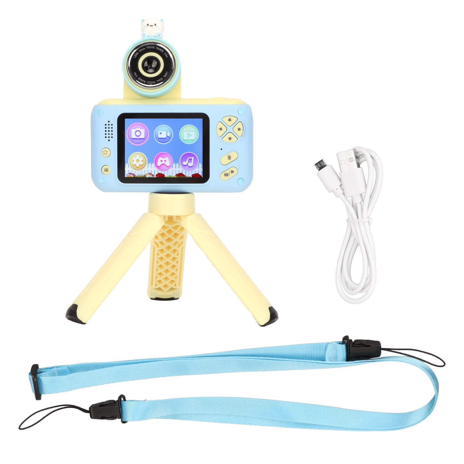 Cute Kids Camera, 2.4in IPS HD Screen, 2-in-1 Photo Video Game MP3 ...
