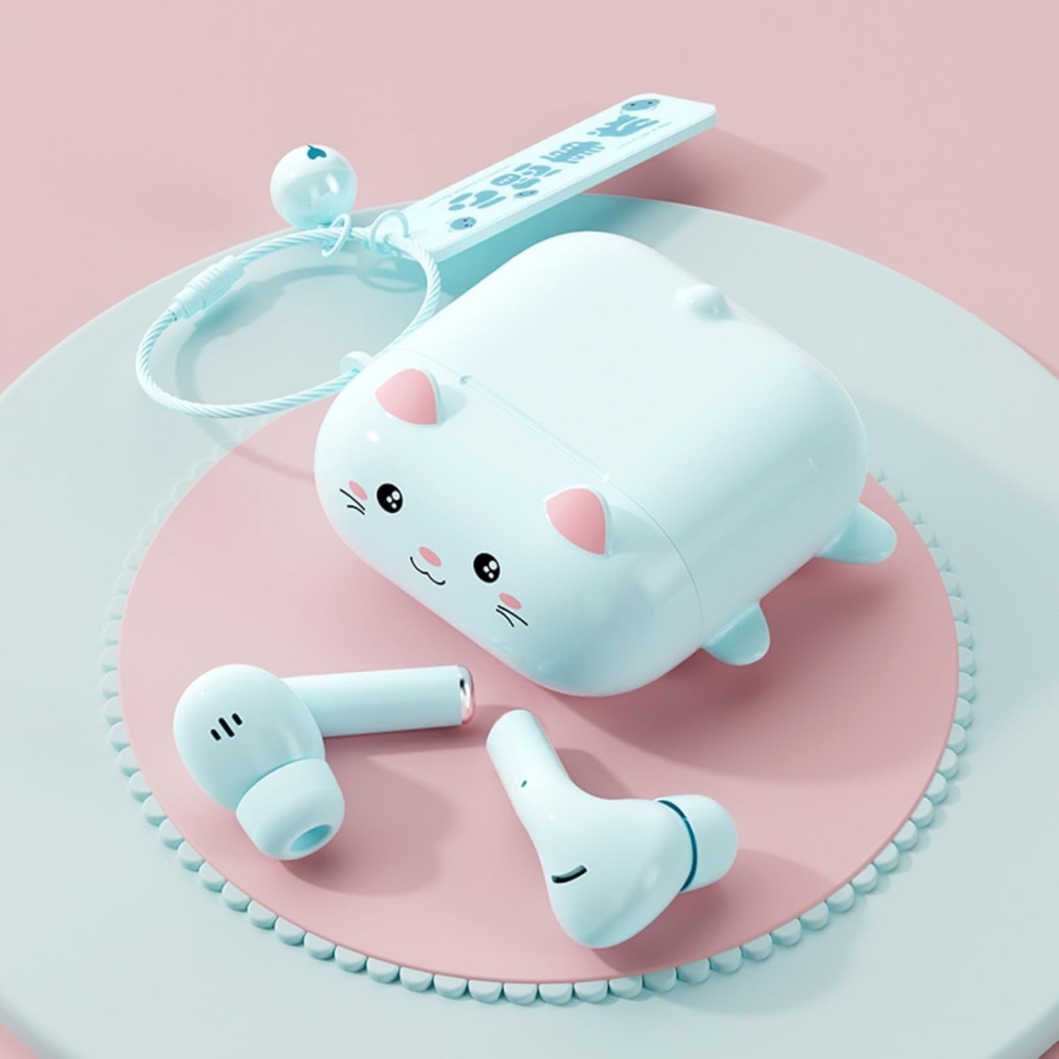 Cute Kids Pink True Wireless Earbuds Girls Ear Buds for Kids for School ...