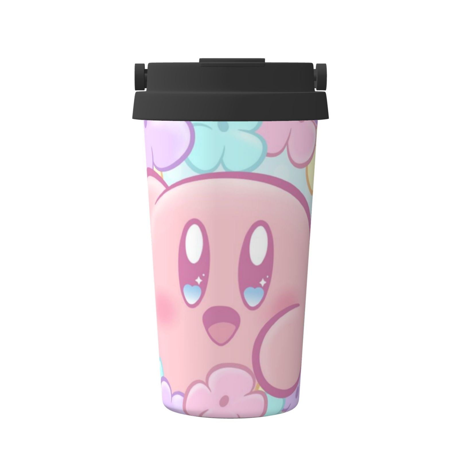 Cute Kirby Game Portable Insulated Coffee Mug Unisex Thermos Cup ...