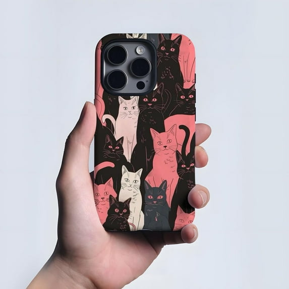 Cute Kitten Animal Lover Collage Phone Case 17 16 15 14 13 12 11 Pro ...