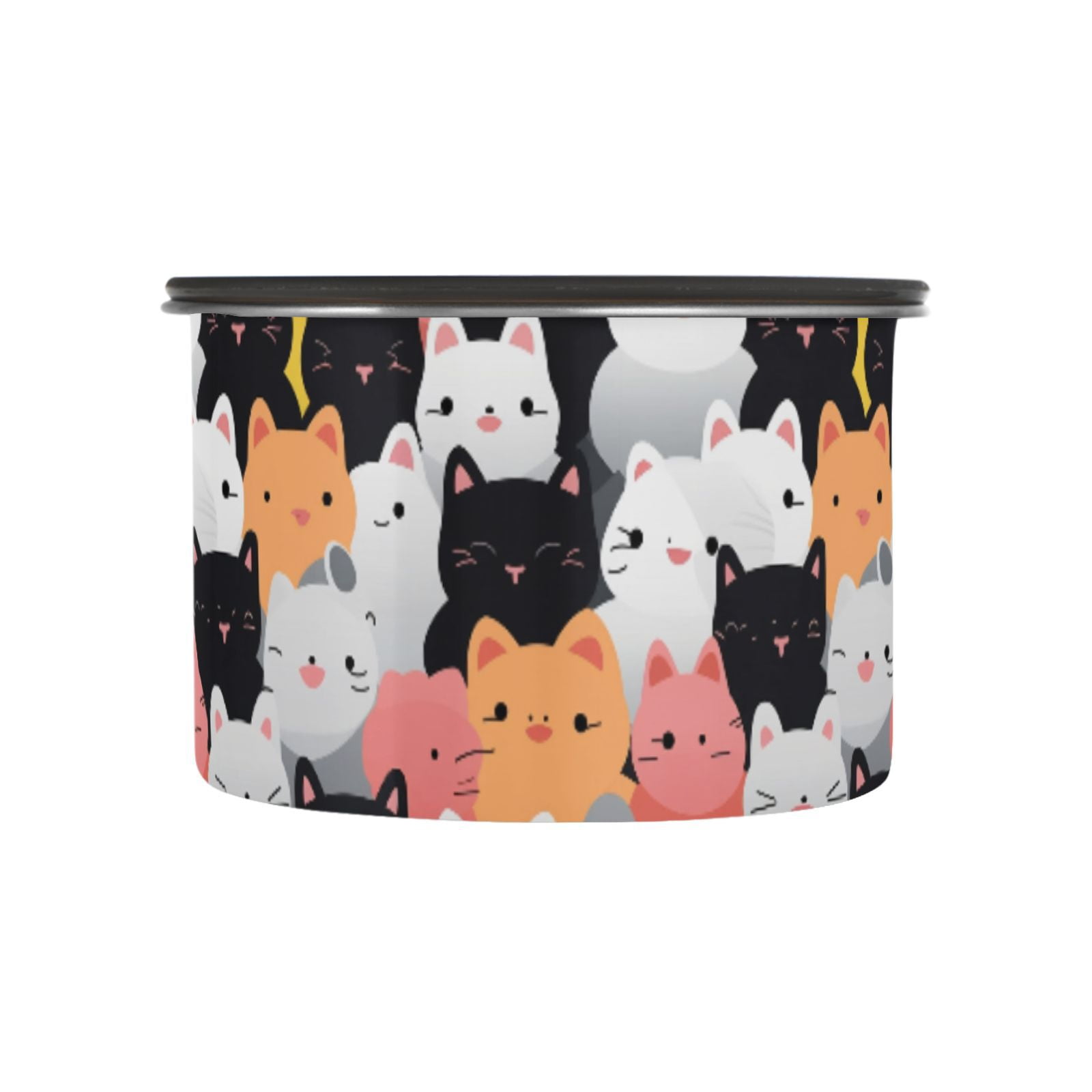 Cute Kittens Cat Airtight Coffee Bean Canister 17oz Food Storage ...