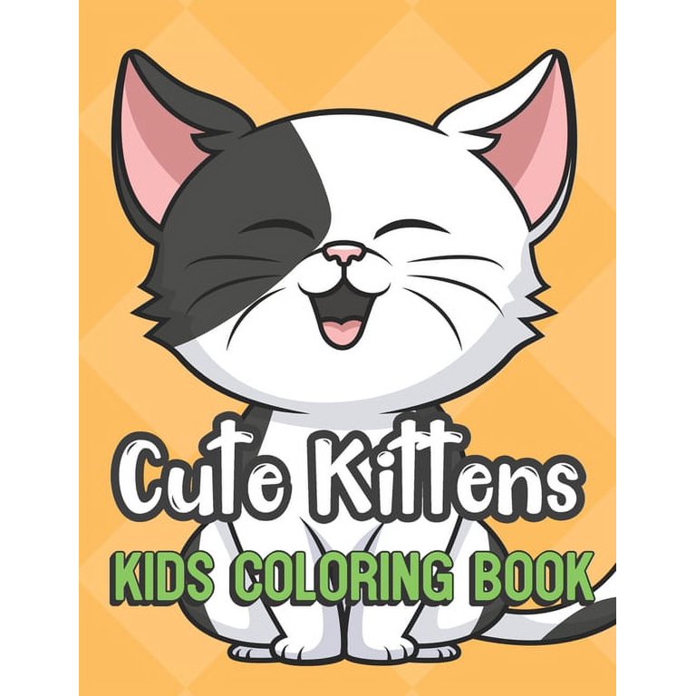 blank kitten coloring book pages