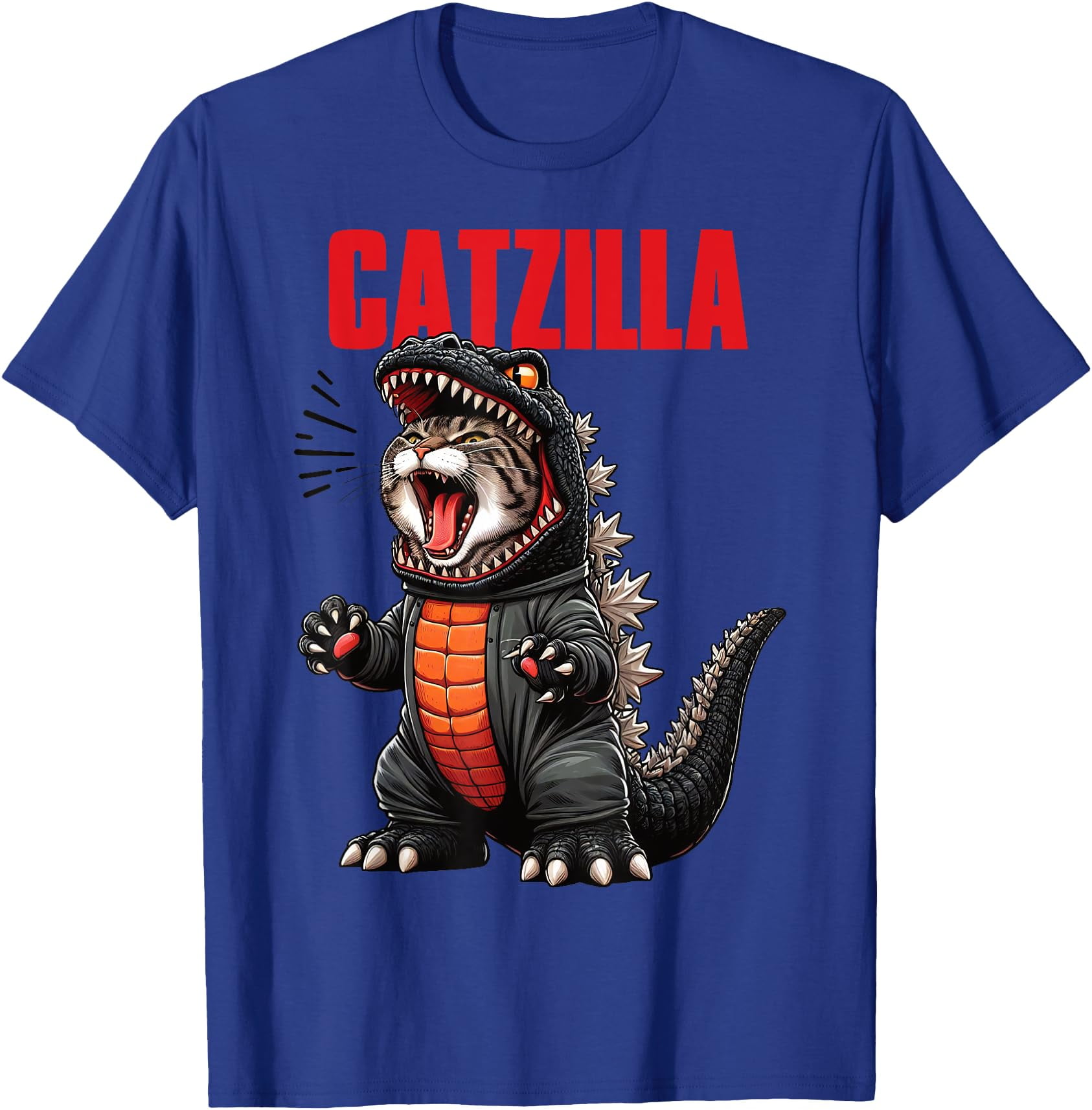 Cute Kitty Catzilla Cat Moms & Dads Unisex T-Shirt for Men Women Kids ...