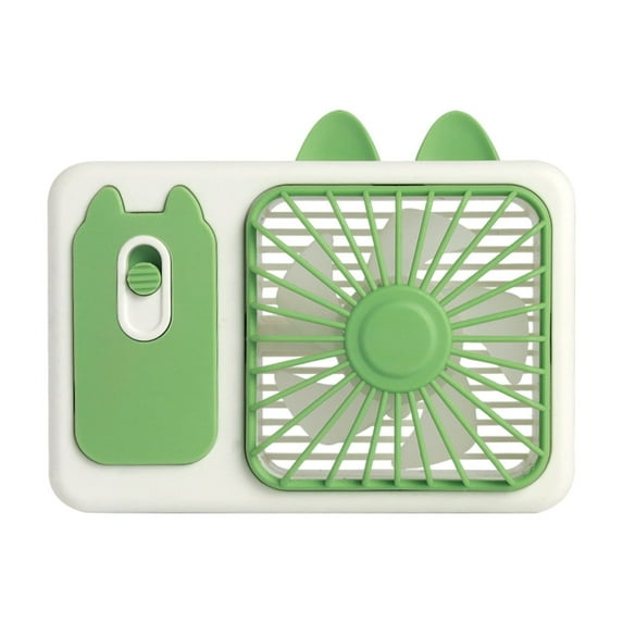 Cute Kitty Design Handheld & Desktop Portable Fan with USB Rechargeable ...