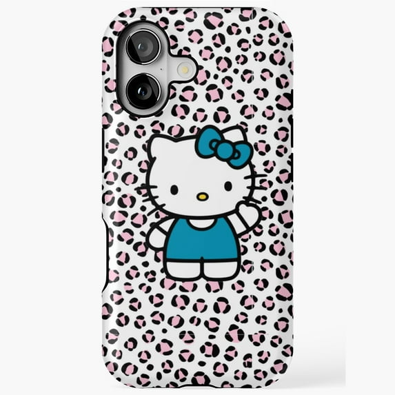 Cute Kitty Leopard Print Holiday Art for iPhone 17 to 11 Pro Max ...