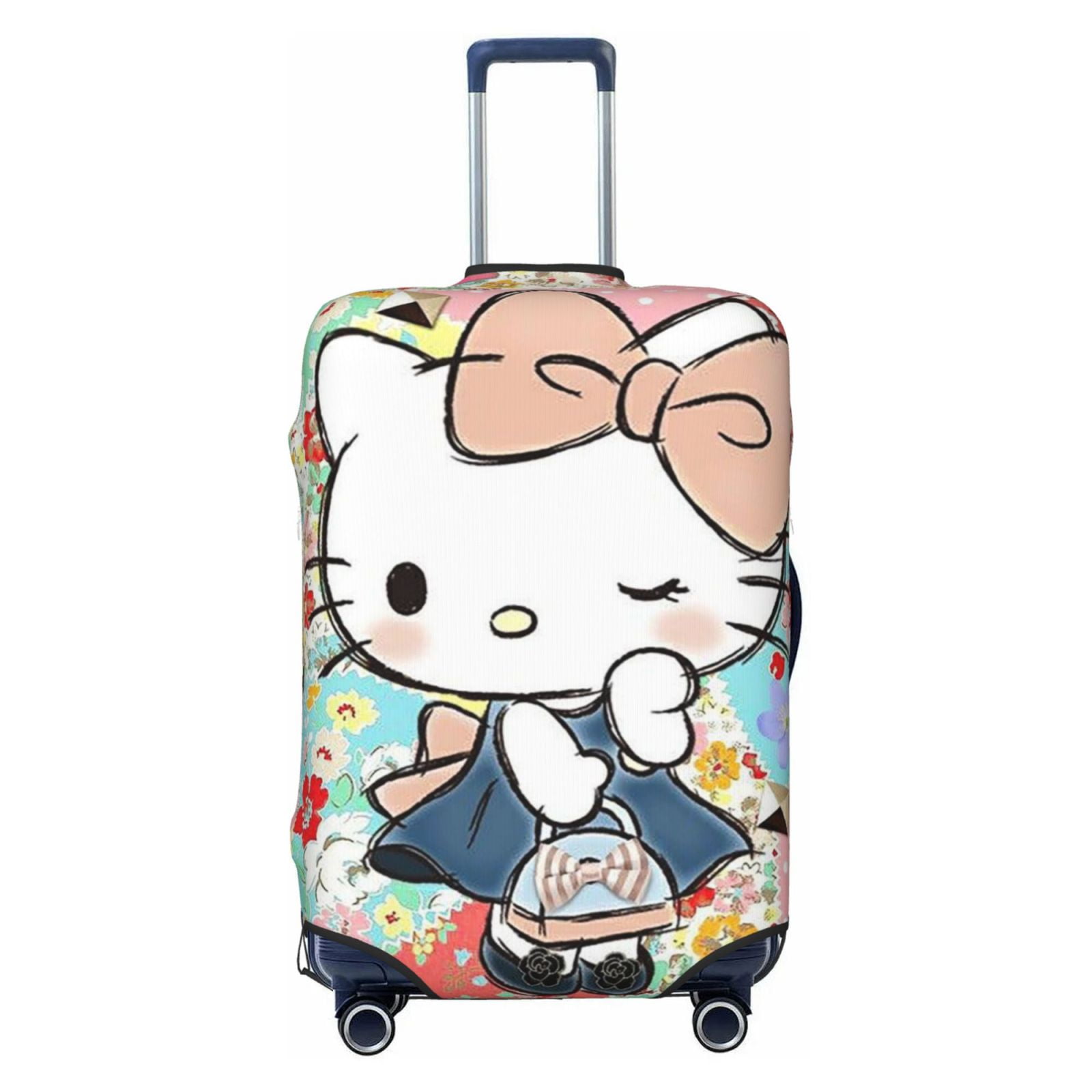Cute Kitty Suitcase Cover Elastic Washable Luggage Protector Anti ...