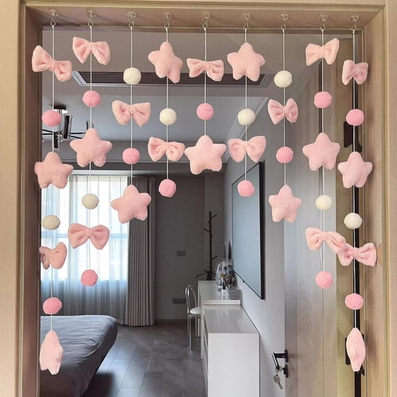 Cute Knot Door Curtain Partition Curtain Bedroom Bay Window Room No ...