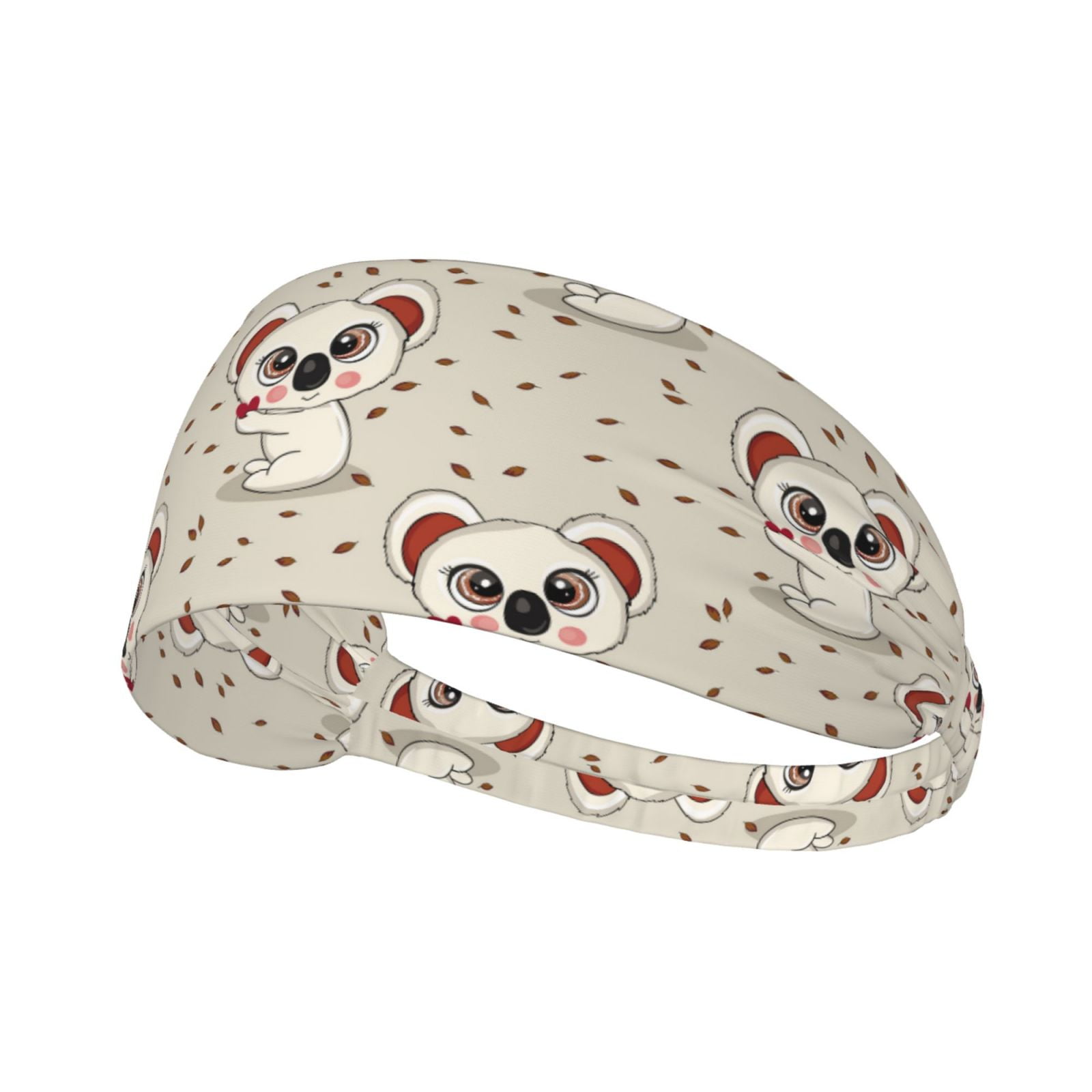 Cute Koala Off White Sweat Band Sports Headbands for Men & Women ...