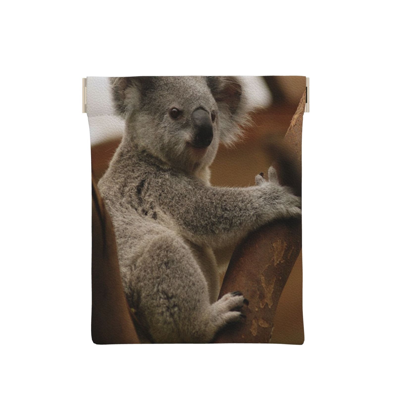 Cute Koala On Tree, Squeeze Top Wallet Women Storage Bag Small Coin ...