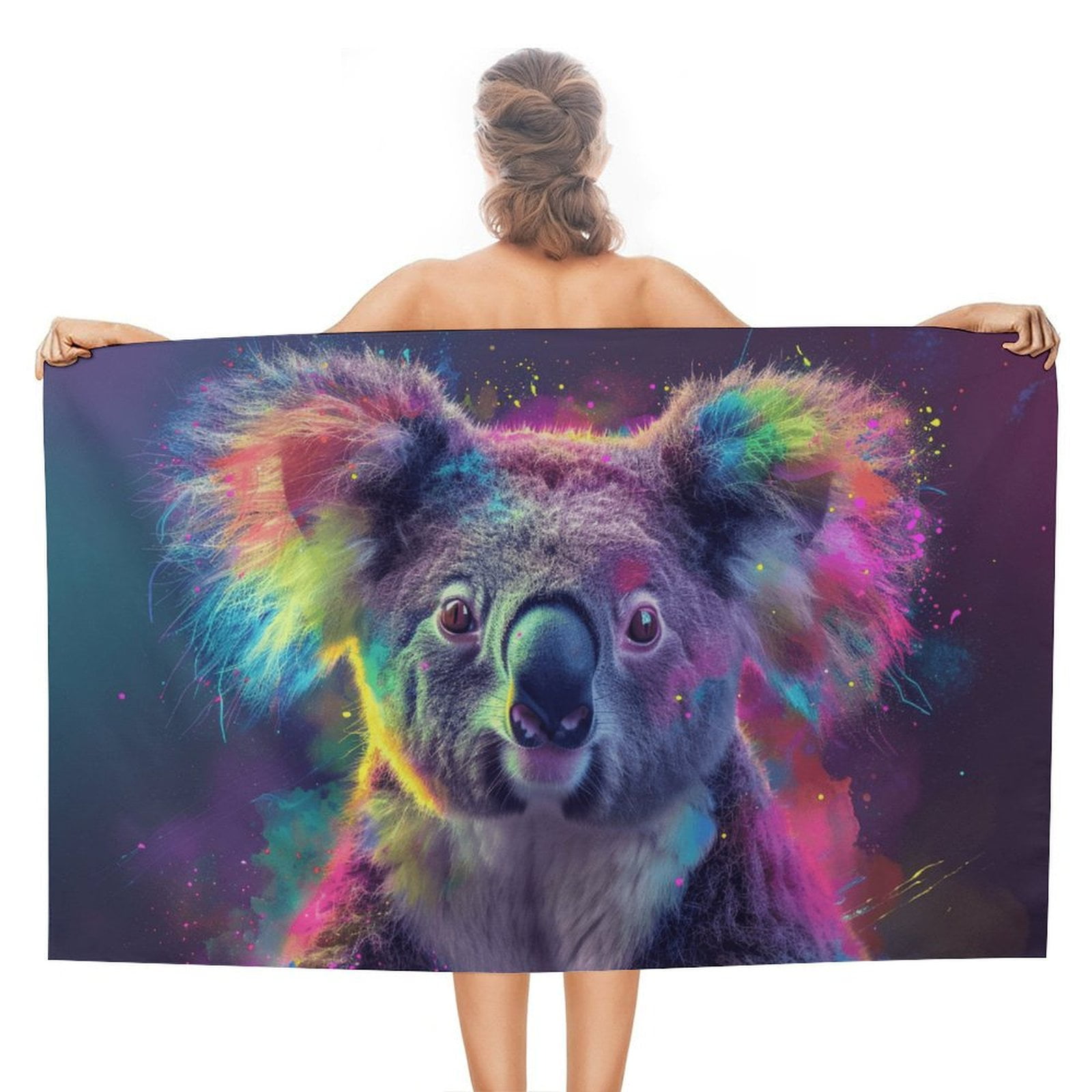Cute Koala Oversized Beach Towel XL Pool Camping Swim Towels 32''x63 ...