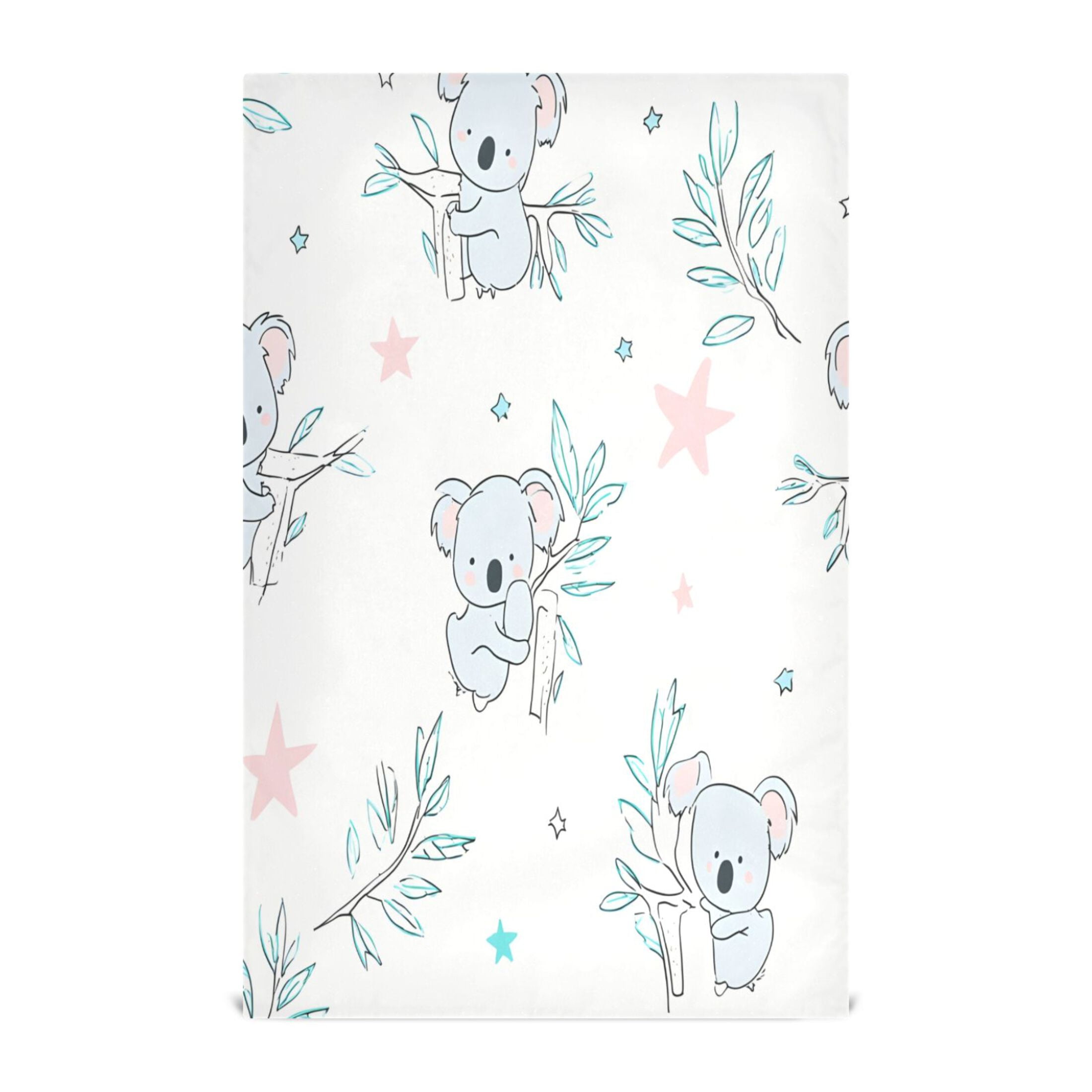 Cute Koala Stars Kitchen Towels Dishcloth Decorative Waffle Towels ...