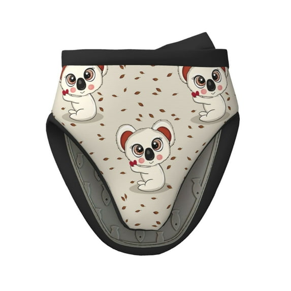 Cute Koala Off White Oven Mitts Heat Resistant, Soft Lining Silicone ...
