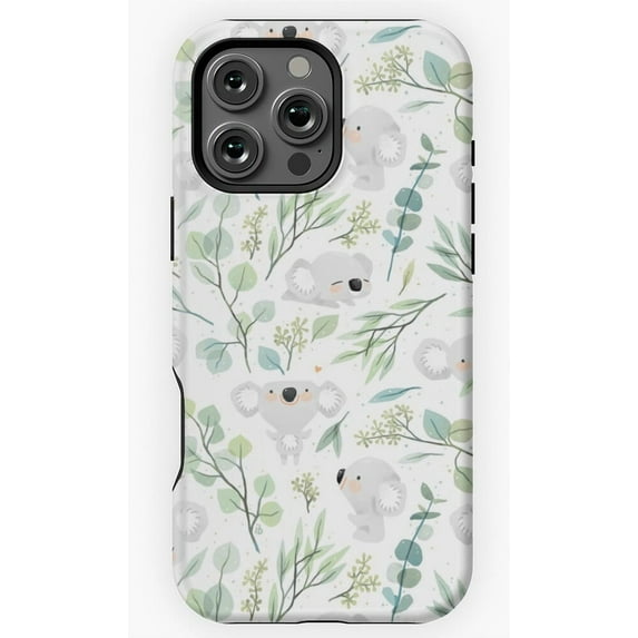 Cute Koala and Eucalyptus Australian Animal Art iPhone 11–16 Pro Max ...