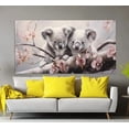Cute Koalas Neutral Color Floral Paint Wall Art Home Decor Vintage Gift ...