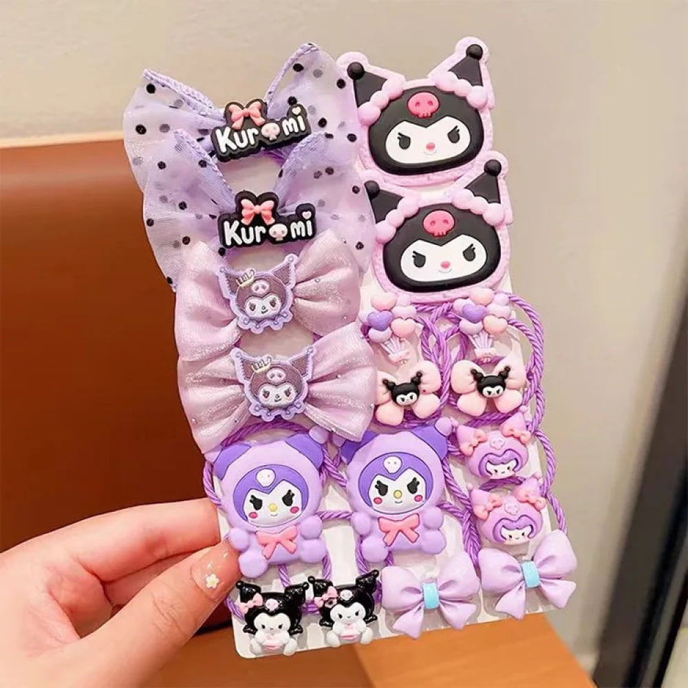 Cute Kuromi rubber band does not harm hair, has good elasticity, baby ...