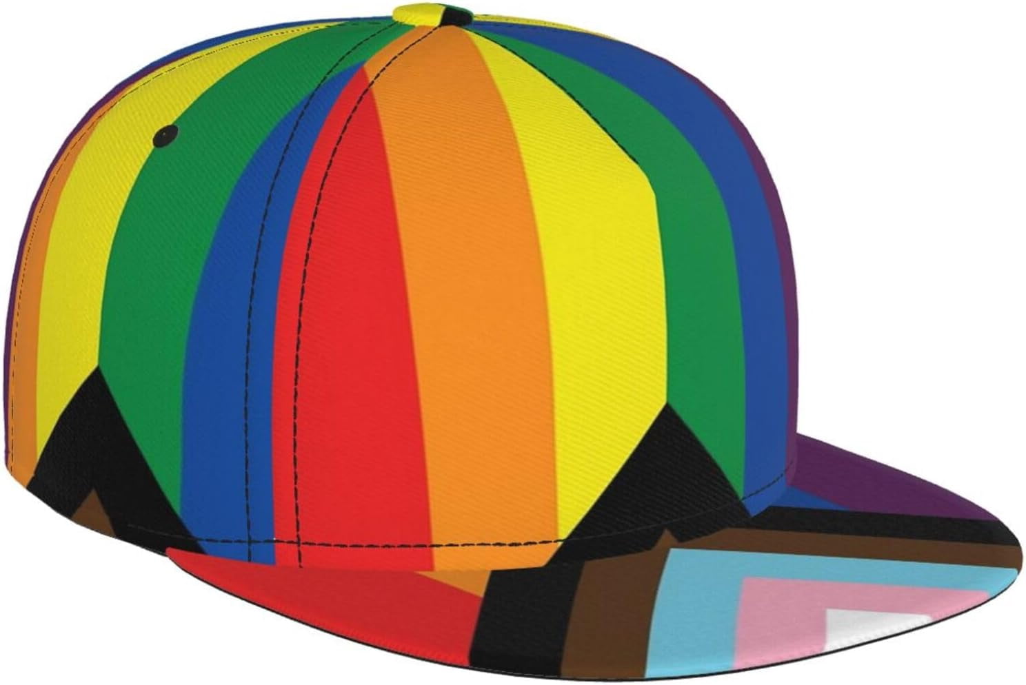 Cute LGBT Hats Rainbow LGBT Gay Pride Baseball Cap Adjustable Flat Brim ...