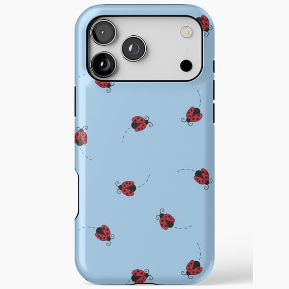 Cute Lady Bugs Insect Nature Art iPhone Case 17 16 15 14 13 12 11 Pro ...