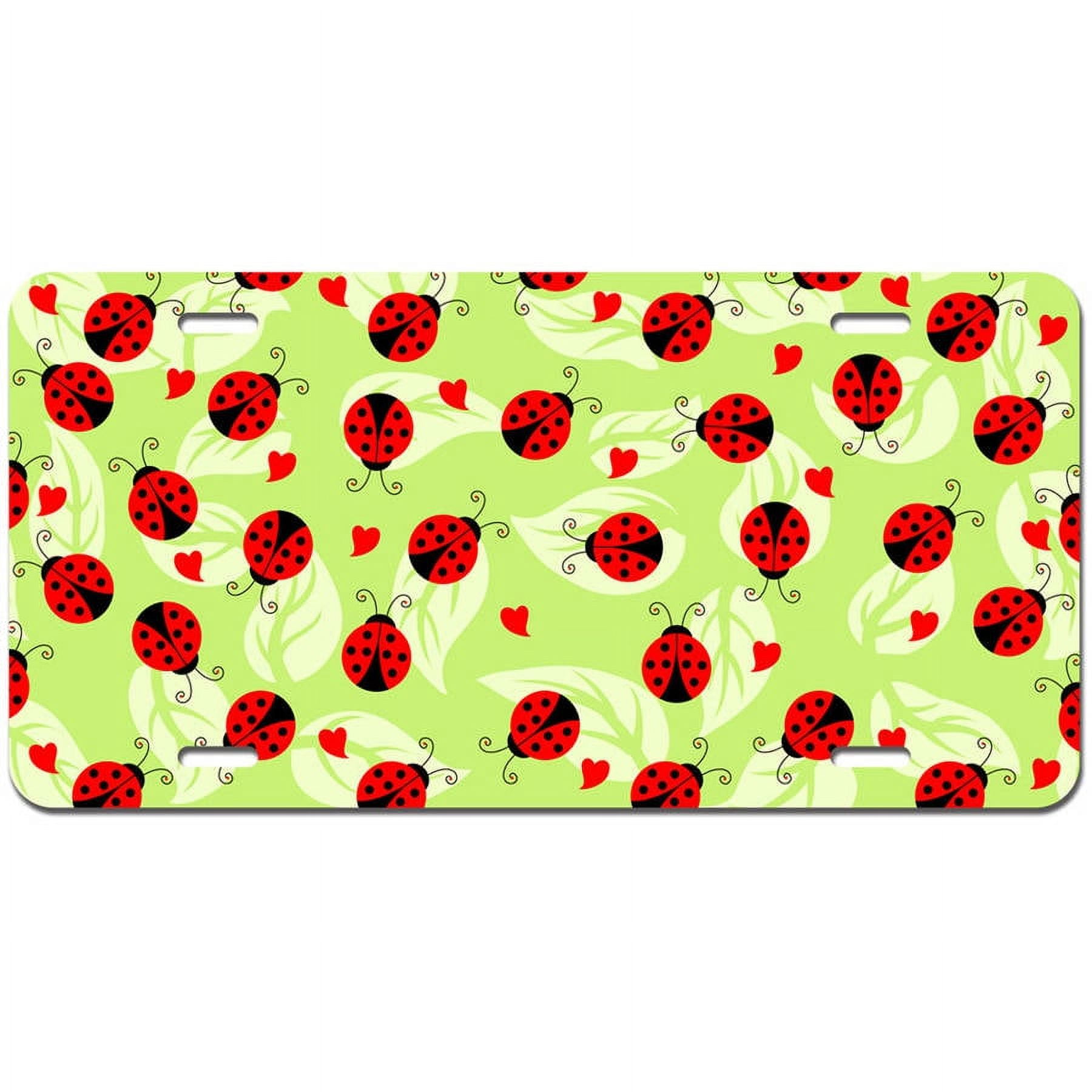 Cute Ladybugs Novelty Metal Vanity License Tag Plate - Walmart.com