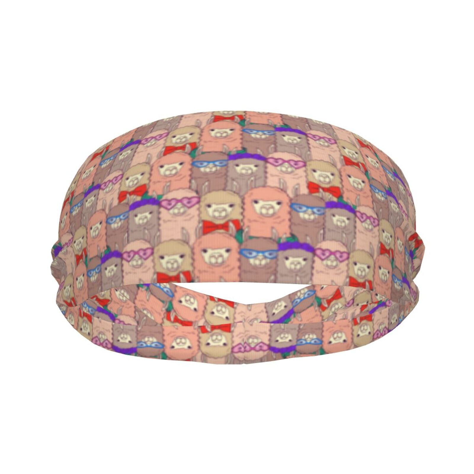 Cute Lamas Sports Headbands for Men/Women Workout Headband Sweat band ...