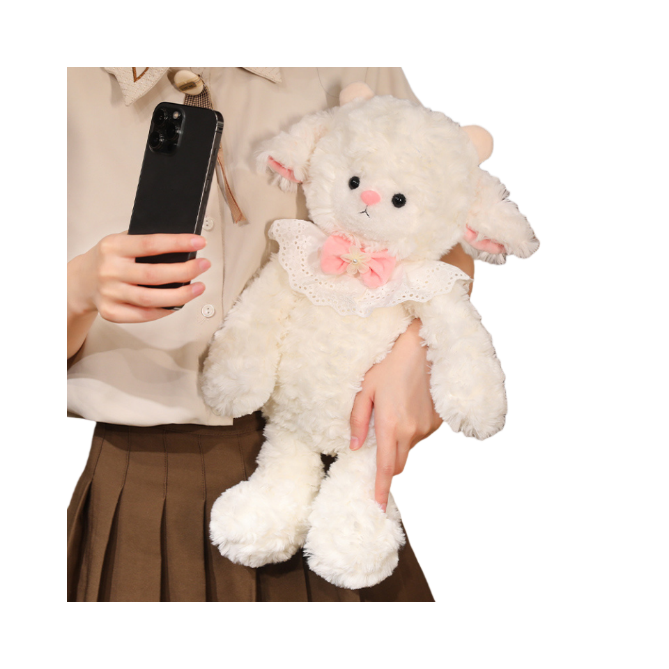 Cute Lamb Plush Toy, Soft Sheep Stuffed Animal, Fluffy Little Lamb ...