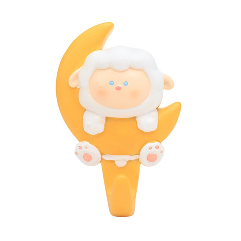 Cute Lamb Wall Hook, Fun Adhesive Kids Wall Hooks for Boy and Girl Room ...