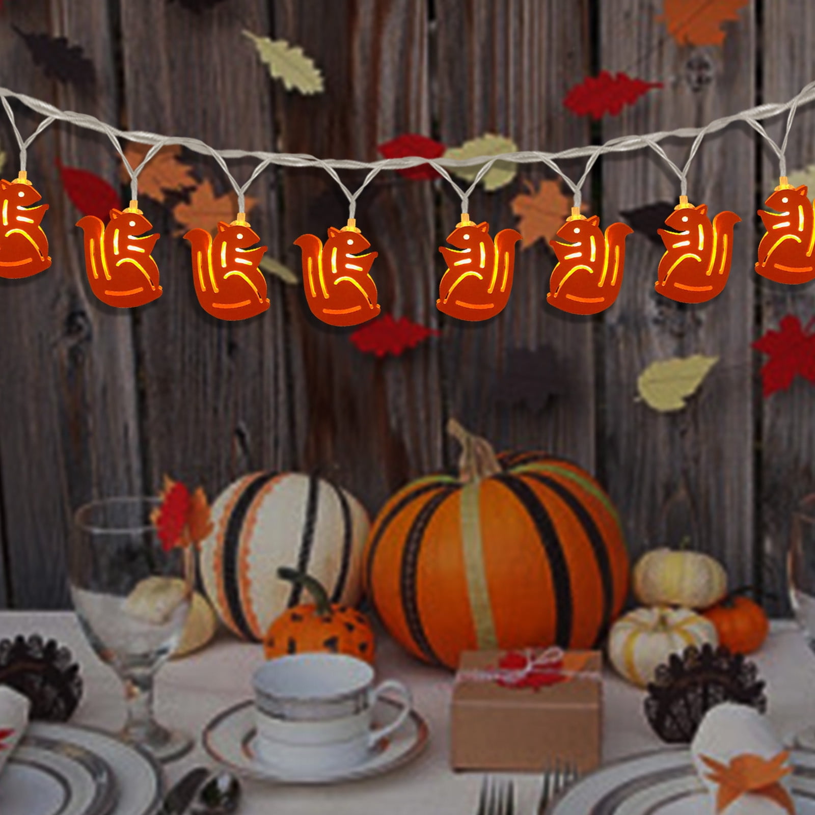Cute Lamp,Outdoor String Lights Waterproof, Fall Decor Thanksgiving ...