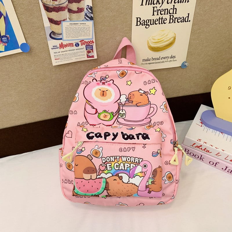 Cute Large Capacity Capybara Backpack Breathable Ultra-light Cartoon ...