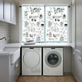 Cute Laundry Room Curtains 2 Panels 27.5W x 39H Rod Pocket Alphabet ...