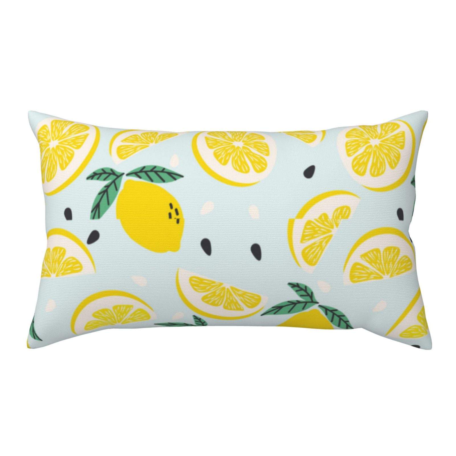 Cute Lemon Azure King Pillow Cases Standard Size - 20x36in Envelope ...
