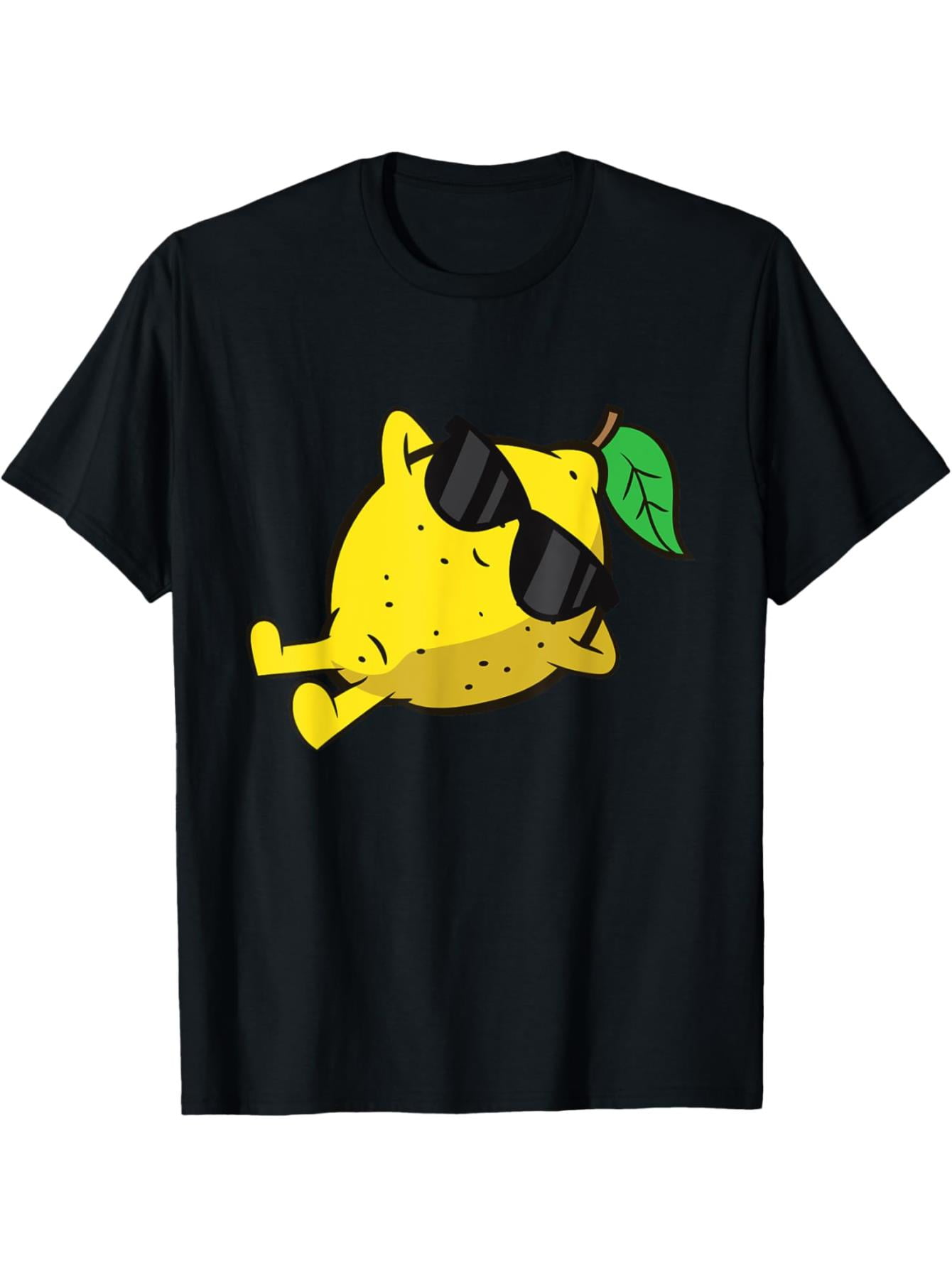 Cute Lemon Fruit Relaxing Lazy Citrus Lemon T-Shirt Women Men Tee Top ...