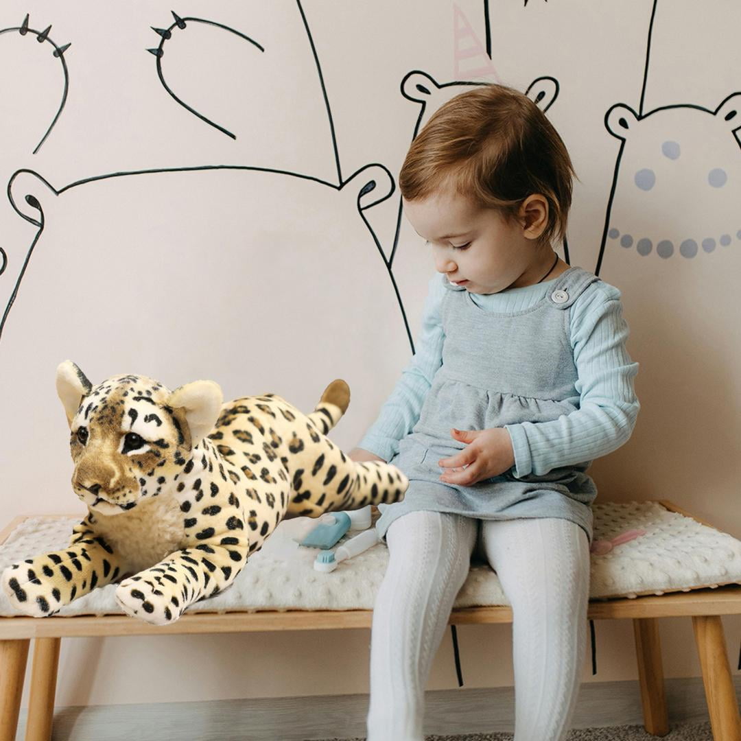 Cute Leopard Plush Toy, Children's Cartoon Rag Doll Gift, Soft Stuffed ...