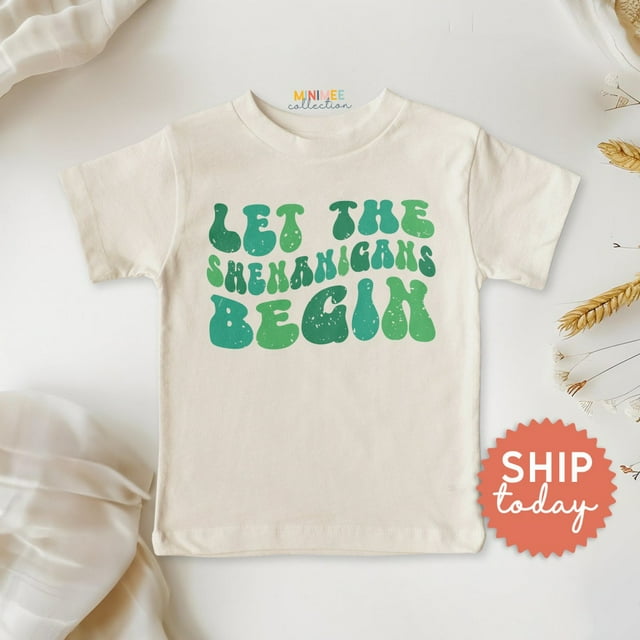 Cute Let The Shenanigans Begin Toddler T-Shirt, St Patricks Kids Tee ...