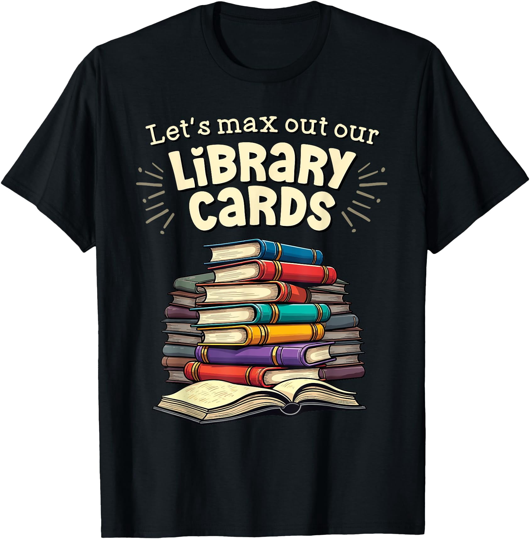 Cute Library Card Design T-Shirt for Bookworm Enthusiasts and ...