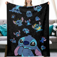Disney Stitch Kids Plush Fleece Throw Blanket - Soft, Fuzzy & Warm in ...