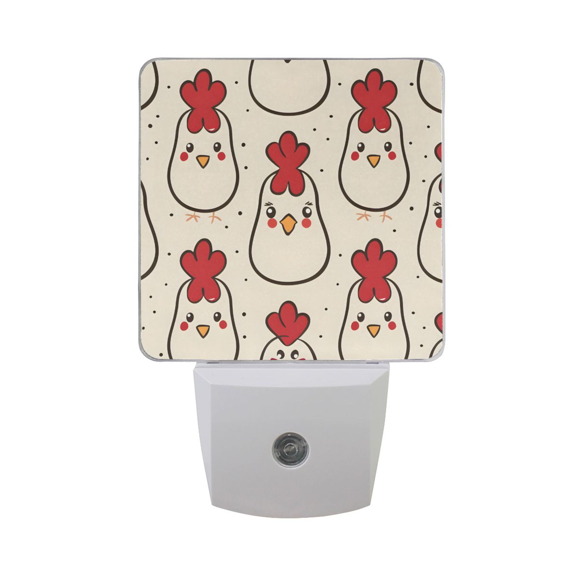 Cute Line Chicken Night Light 2 Pack LED Nightlight Plug into Wall Dusk ...
