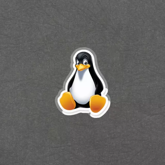 Cute Linux Tux Penguin Sticker - Fun Open Source Mascot Decalphone ...