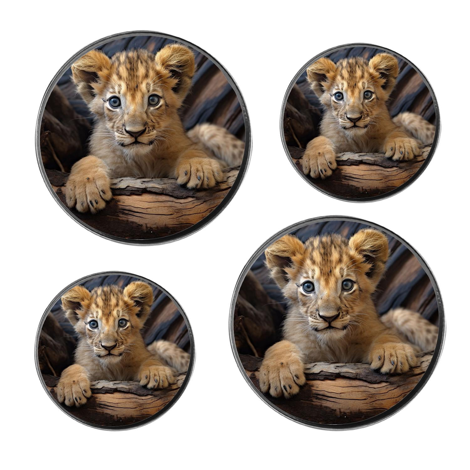Cute Lion Cubs Wildlife Africa Baby Animal Relaxing Image Stove Burner ...
