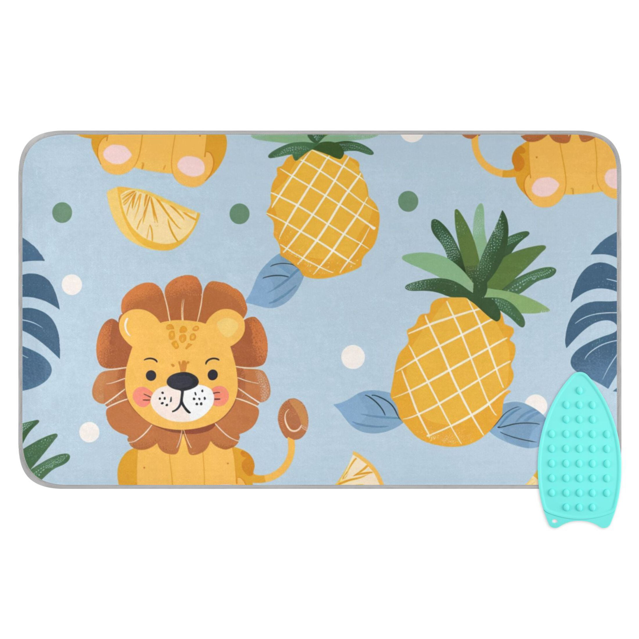 Cute Lions Pineapples Ironing Board Covers Heat Resistant Ironing Pad ...