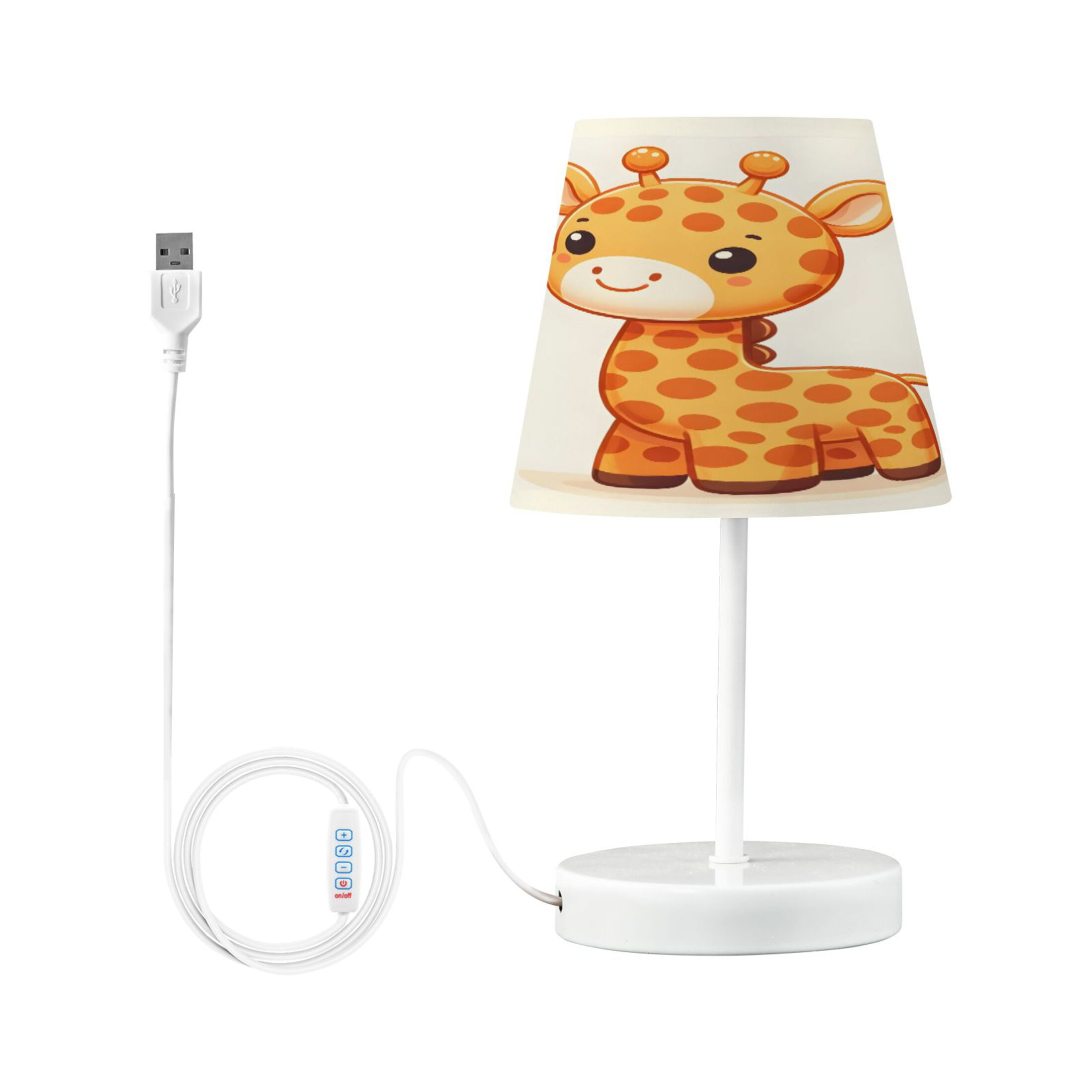 Cute Litter Giraffe Desk Lamp LED Table Nightstand Lamps with 3 Color ...