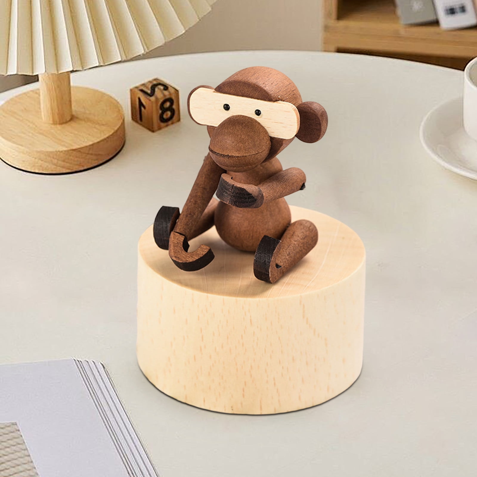 Cute Little Animal Mini Music Box, Wooden Mechanical Music Box, The ...