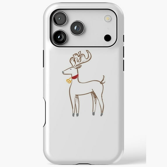 Cute Little Baby Reindeer Holiday Art Case for iPhone 11 12 13 14 15 16 ...
