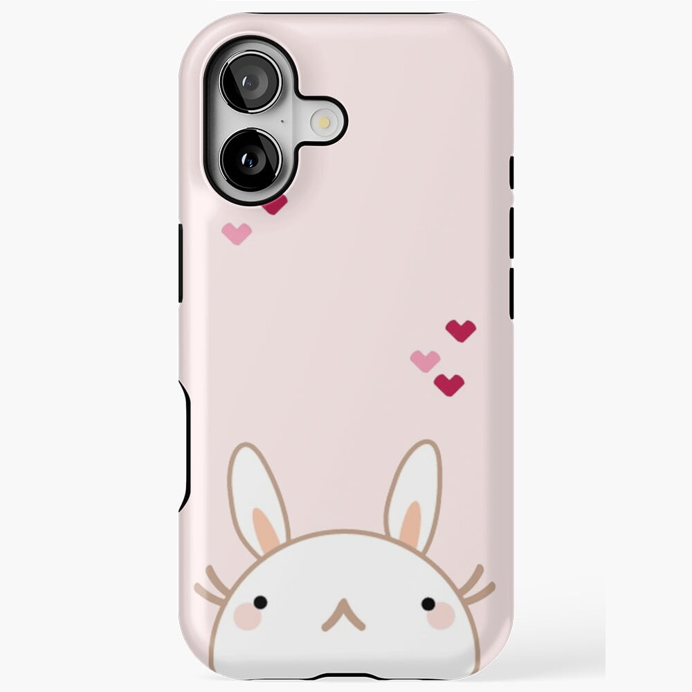 Cute Little Bunny Rabbit Portrait Design iPhone Case 17 to 11 Pro Max ...